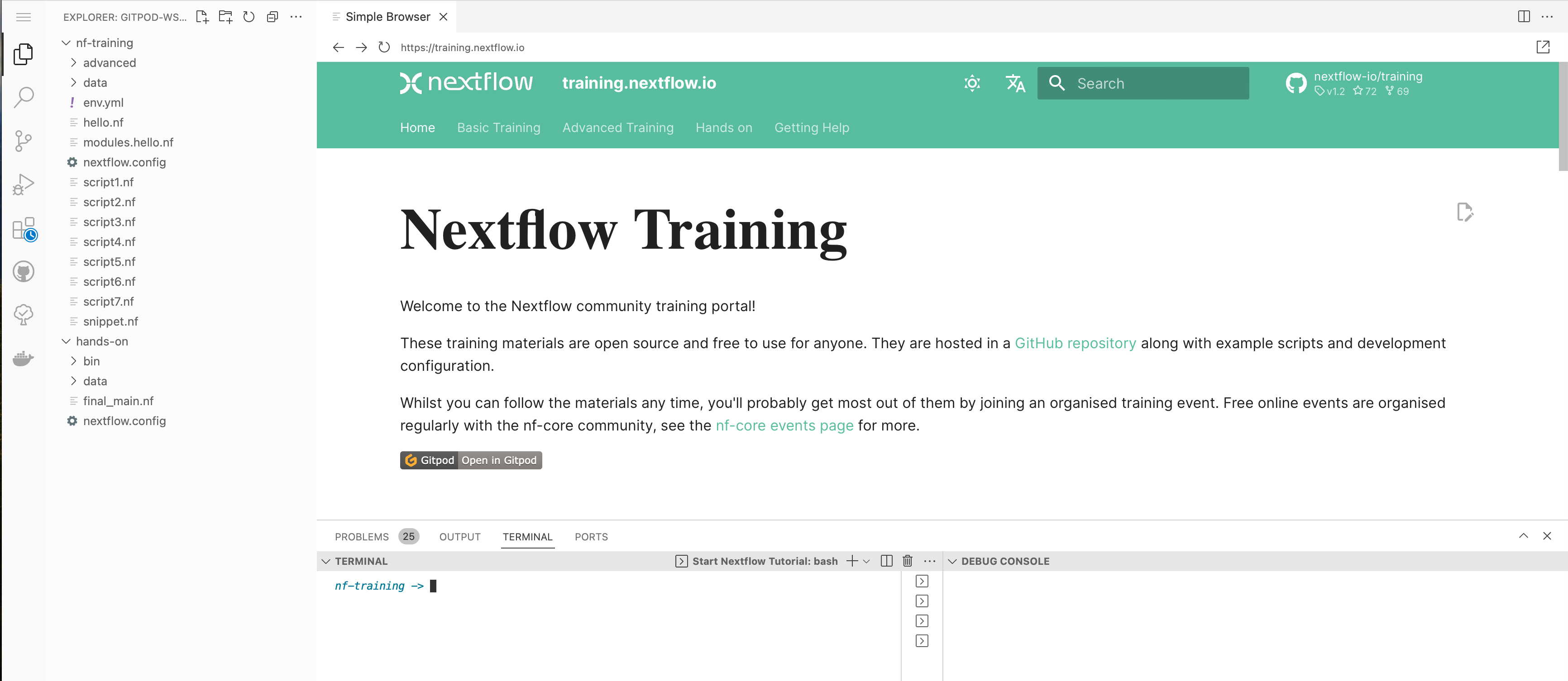 Configuração do ambiente - training.nextflow.io